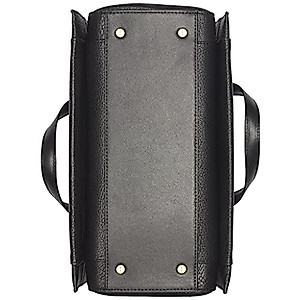 Calvin Klein Fern Triple Compartment Satchel, Black/Gold