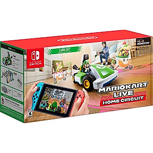 TechFocus Mario Kart Live: Switch Luigi Edition Home Circuit Mario Set Bundled 128GB MicroSD Card