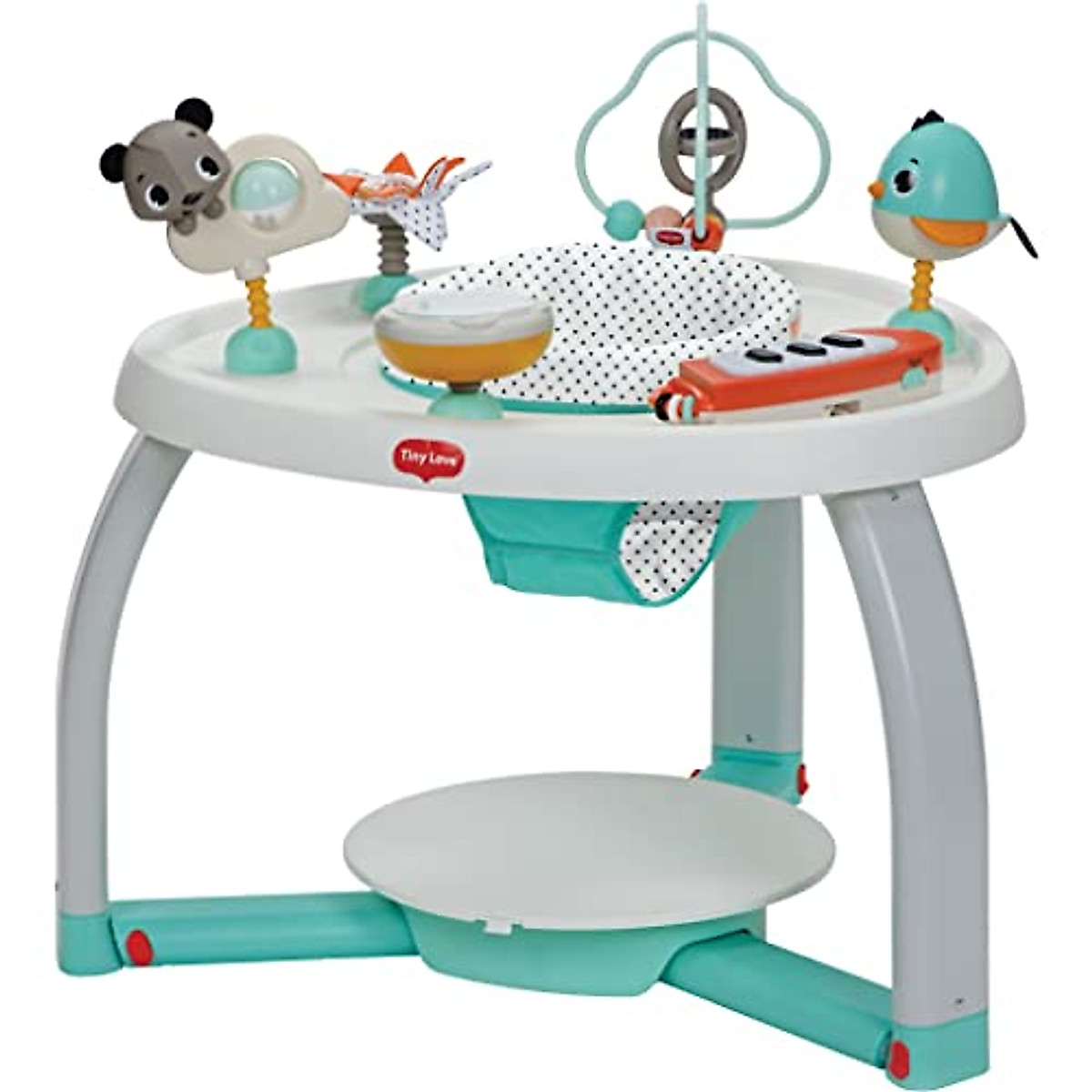 Tiny Love 5-in-1 Stationary Activity Center, 5 Modes of use: Tummy time, Activity Center, Baby Balance Board, Toddler Activity Table, Child Table and Chair, Magical Tales