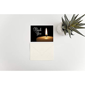 MPC Brands Funeral Thank You Cards - Sympathy Bereavement Thank You Cards With Envelopes - Message Inside (50, Religious)