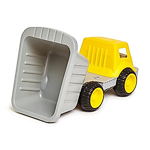 Hape Load & Tote 14.4" Dump Truck| Outdoor & Indoor Vehicle Beach Sand Toy for Toddlers 18M+