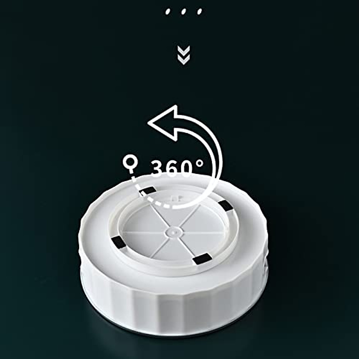 9in Rotating Spice Rack Spinning Organizer Non- Skid Lazy Susan Turntable Spice Stand for Cabinet Pantry Refrigerator