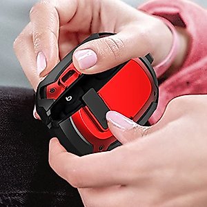 CASEVERSE Case for Beats Studio Buds(2021)/Beats Studio Buds+(2023) with Lock, Military Armor Series Cover with Keychain Cool Shockproof Protective Cases