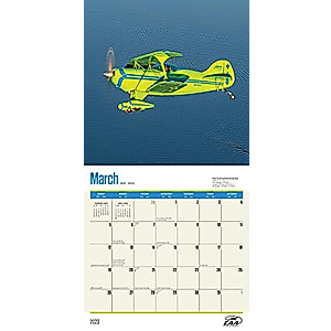 World of Flight EAA Airplanes | 2023 12 x 24 Inch Monthly Square Wall Calendar | BrownTrout | Aircraft Pilot Flying
