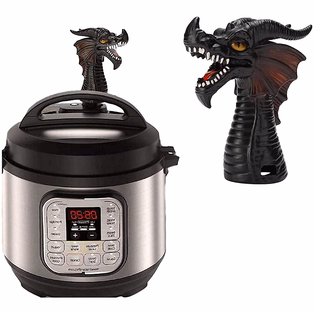 Fire-Breathing Dragon Steam Diverter, Steam Release Accessory, Kitchen Cupboards/Cabinets Savior, Universal Pressure Valve for Instant Pot or Pressure Cooker