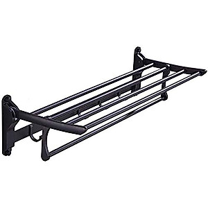 OMOONS Towel Rack Towel Rack Aluminum Towel Rack with Rod Holder Wardrobe Bathroom Hook Towel Rack