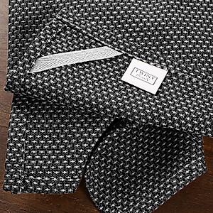 TWINY threads Kitchen Towels Set of 6, 100% Cotton Dotted Dish Towels, Soft Towels with Hanging Loop (18 X 28 inches), Washable Bar Towels for Table Cleaning, Dinning - Black