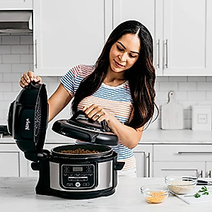 Ninja Foodi Programmable 10-in-1 5-Quart Pressure Cooker and Air Fryer - FD101 Stainless Steel (Renewed)