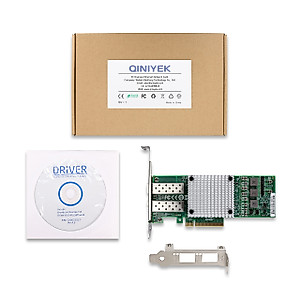 10Gb SFP+ PCI-E Ethernet Network Card with Broadcom BCM57810S Chip, Dual SFP+ Port, PCI Express X8 NIC, Support Windows Server/Linux/VMware