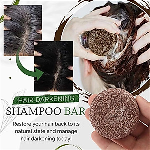 SHABU REFRESSPRO Hair Darkening Shampoo Bar Set, Refresh Pro Hair Darkening Shampoo Bar, Black Hair Darkening Shampoo Bar Set, Ginger Hair Shampoo Bar, Soap Cover Bar Soap for Gray Hair (1set)