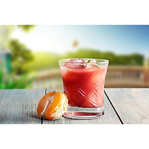 BOHEM'S Drinking Glasses for Water, Juice, Beer, Wine and Cocktails, Set of 6, Clear Tempered Glass Hand Cut Tumblers, Glassware Set for All Occasions (8 oz)