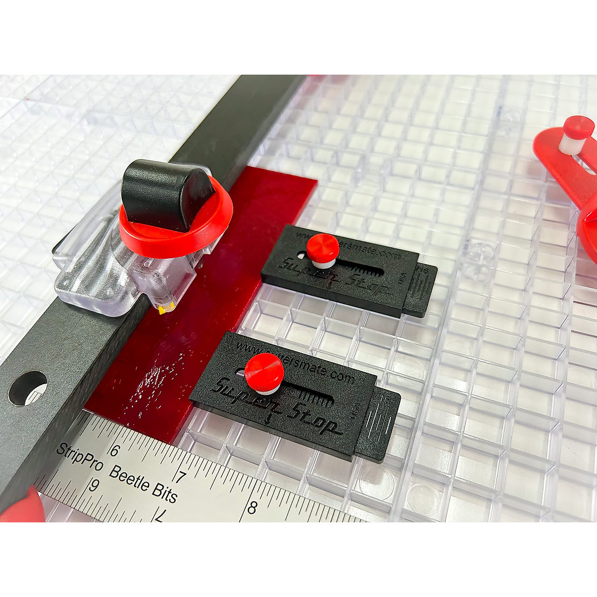 Creator's Ultra Beetle Bits Everything Glass Cutting System - Complete with 6-Pack Waffle Grids and Push Button Flying Beetle Glass Cutter Included - Made in The USA