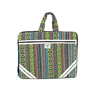 Laptop Bag Case Expandable Computer Bag Slim Briefcase Lightweight Casual School Foam Padded Laptop Case for Devices Up To 17 (Green)