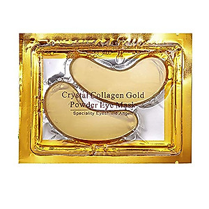DELISOUL 30 Pairs 24K Gold Collagen Under Eye Masks Crystal Eye Patches Gel Moisturizing Anti Aging Hydrating Reducing Puffiness Dark Circles and Wrinkles Eye Pads for Women and Men