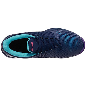YONEX Women's Sonicage 2 All-Court Tennis Shoes, Navy/Blue Purple (US Size 10.5)