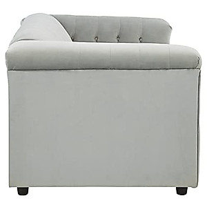 Signature Design by Ashley Josanna Classic Tufted Upholstered Loveseat, Gray