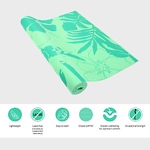 Wai Lana Yogi Rainforest Mat, Pale Green
