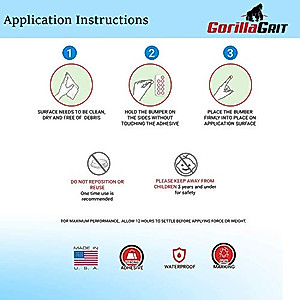 Pack of 100 Cabinet Door Bumpers - 1/2” Diameter Clear Adhesive Pads for Drawers, Glass Tops, Cutting Boards, Picture Frames, Small Furniture