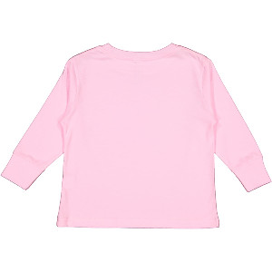 inktastic Cute Red Apple with Green Worm Toddler Long Sleeve T-Shirt 3T 0080 Pink 3afd8