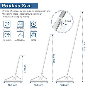 Magic Broom, Multifunction Sweeper Household Magic Broom Sweeper with Long Handles