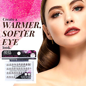 Ardell False Eyelashes Double Up Individuals Knot-Free Short Brown 4 Pack