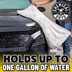 Chemical Guys MIC_1995 Woolly Mammoth Microfiber Dryer Towel, 25" x 36", Gray