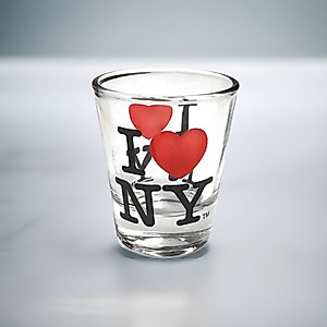 City-Souvenirs I Love New York Shot Glass, Officially Licensed I Heart NY Shot Glasses from NYC in Gift Box