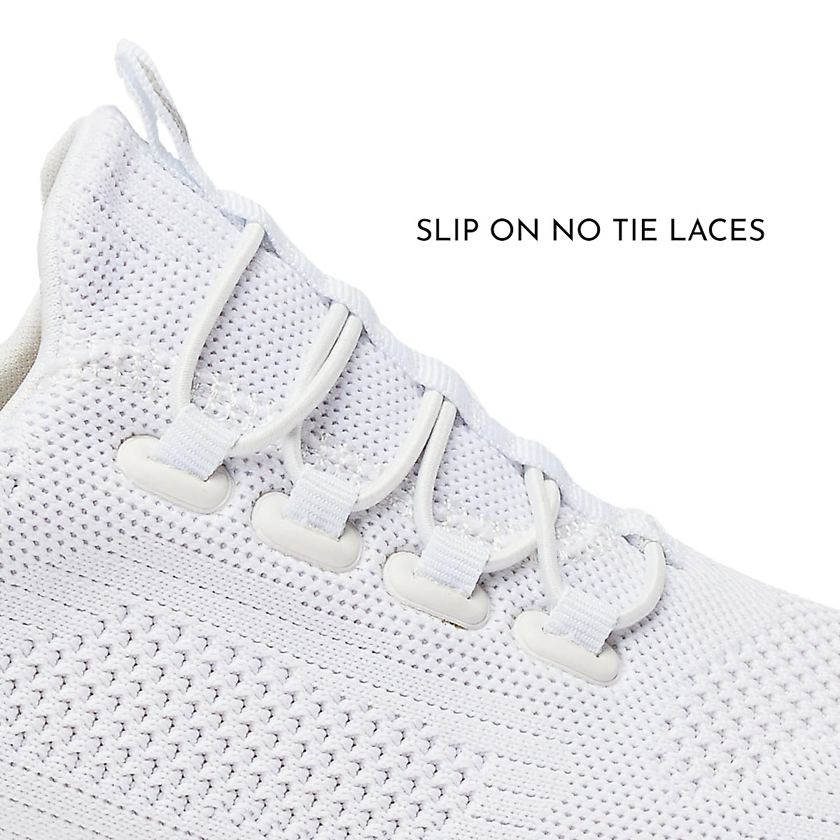 Avia Anchor Mesh Slip On Black Non Slip Shoes for Women, Comfortable Water Resistant Womens Food Service Slip On Sneakers - White, 6.5 Medium