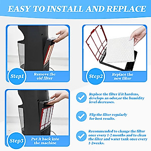 getalong HFT600 Humidifier Filter T Compatible for Honeywell HEV620 & HEV615 Series,Part HFT600T HFT600PDQ,6 Pack