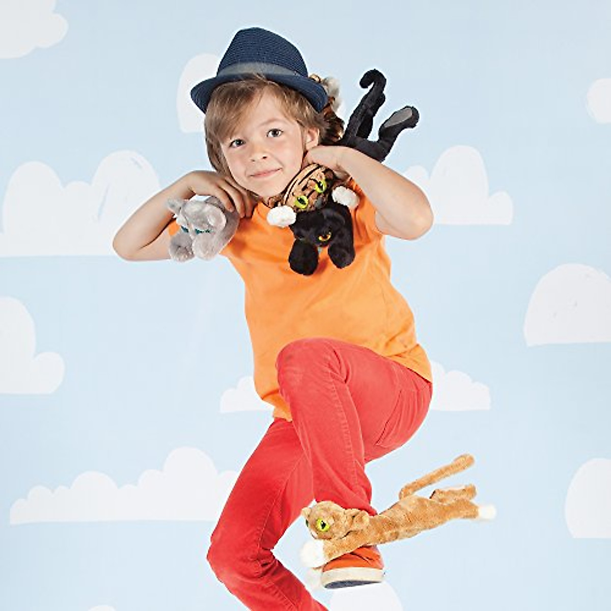 Manhattan Toy Lanky Cats Ziggy Black Cat Stuffed Animal 14 inch