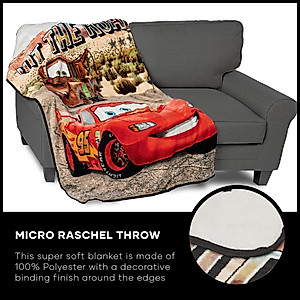 Disney Pixar Cars, “Hit The Road” 46 60-inch Micro Raschel Throw – by The Northwest Company