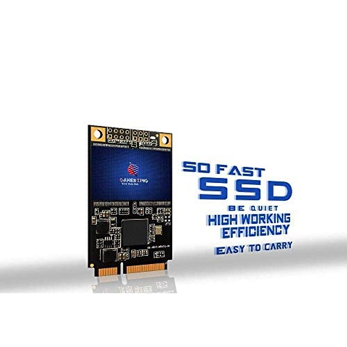 GAMERKING Gamerking mSATA SSD 64GB 3D NAND SATA III 6 Gb/s, mSATA 30x50.9mm Internal Solid State Drive Compatible with Desktop PC Laptop MSATA 64GB