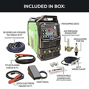2021 Everlast PowerPro 205Si 200a AC DC TIG 50a Plasma Cutter Multi Process Welder PP205si