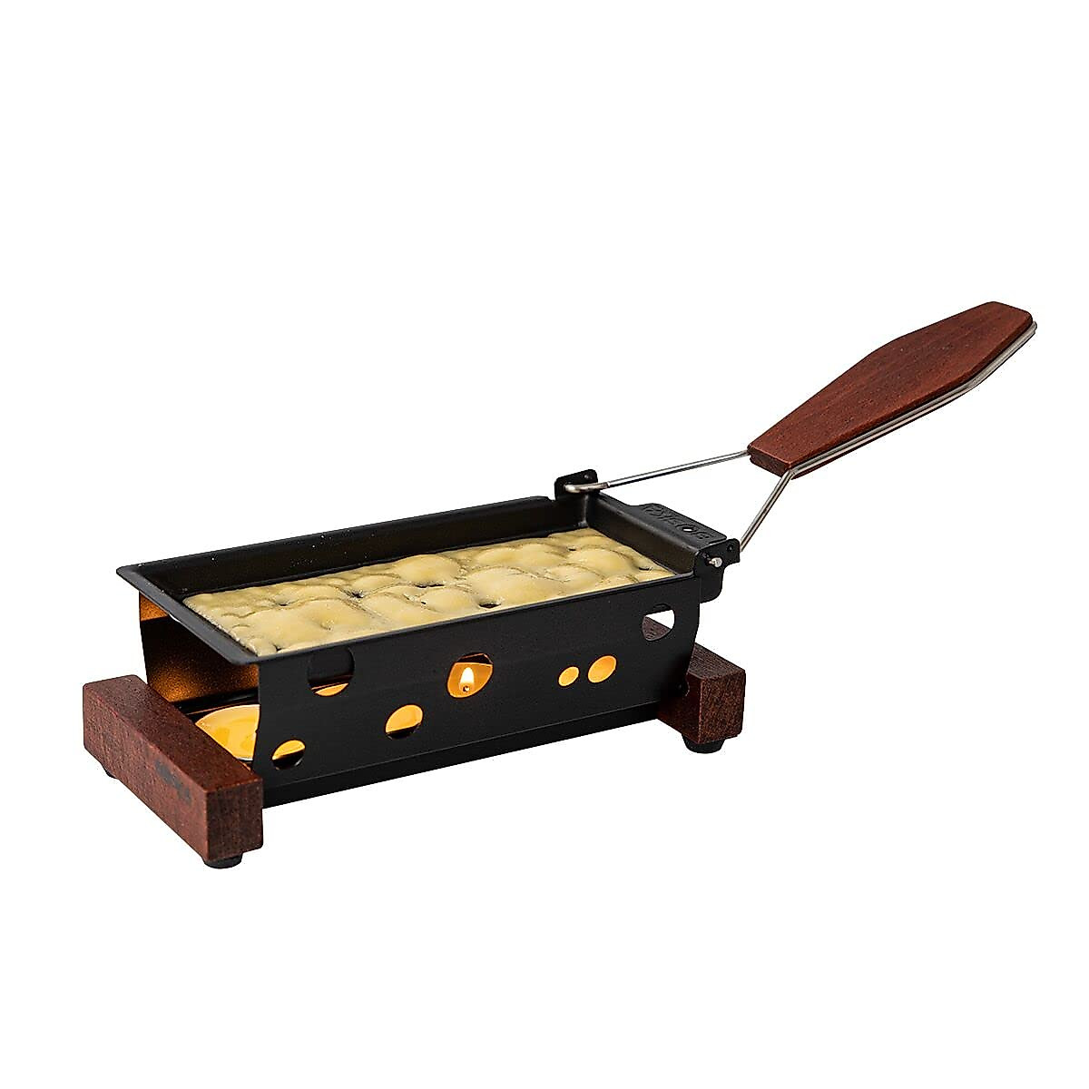 Boska Raclette Grilling Set - Partyclette To Go Vienna Set - Suitable for Cheese, Meat, Fish, and Vegetables - Portable Non-Stick - Dishwasher Safe Wedding Registry Items