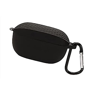 Case for Vibe Buds , Silicone Case for Vibe Buds Case , Shock-Proof , Water-Proof , Anti-Fall Protective Cover for Vibe Earbuds Case Cover with Keychain (Black)