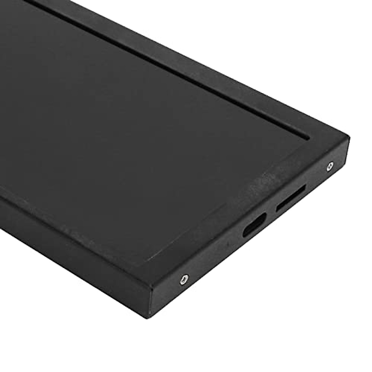 soobu Multi Theme Display Screen, 5in Monitor Set Full Viewing Angle USB Type C Interface Eye Protection 360 Degree Rotation for ITX Chassis (Black)