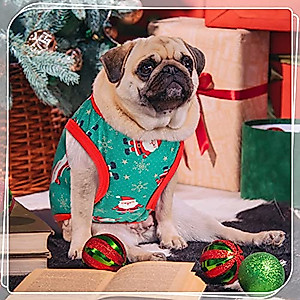 12 Pieces Christmas Dog Shirt Bulk Dog Christmas Outfit Christmas Dog Clothes Puppy Christmas Shirt for Small Dogs Christmas Home and Party Dog Supplies