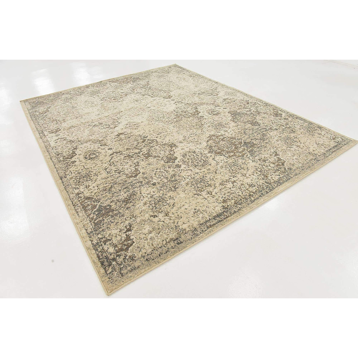 Unique Loom Tuareg Collection Vintage Distressed Traditional Area Rug, 8' x 10' Rectangle, Beige/Brown