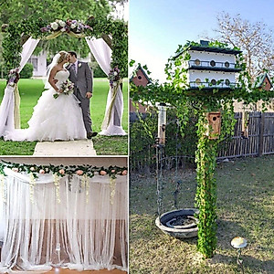 4 Pack 26.24 Feet Artificial Ivy Garland Greenery Garlands Hanging Plant Vine,Fake Ivy Leaves Fake Vines Artificial Ivy, Fake Foliage Flowers for Wedding Wall Decor, Party Room Decor,Green