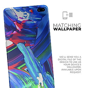 DesignSkinz Blurred Abstract Flow V27 Protective Vinyl Decal Wrap Skin Cover Compatible with The Samsung Galaxy S20 (Screen Trim & Back Glass Skin)