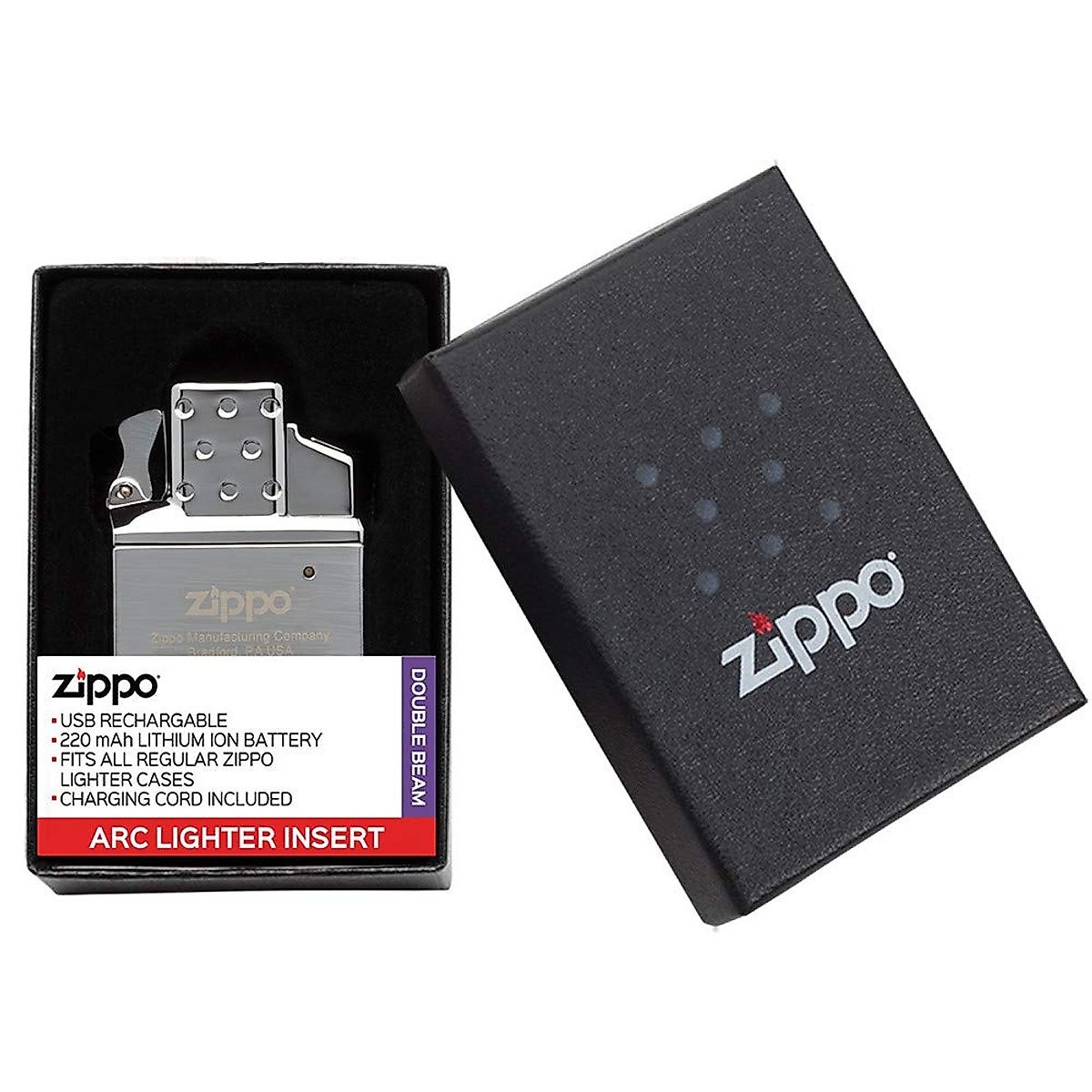 Zippo 65827 Butane Lighter Insert - Double Torch, 1.4"L x 0.5"W x 2.1"Th