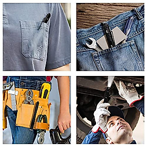 COVMAX Rechargeable Pen Light Flashlight IP67 Waterproof with Pocket Clip 4-Zoomable, Prefect for Inspection,Work,Repair