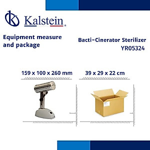 Kalstein Laboratory Bacti-Cinerator Sterilizer, sterilizes Micro-Organisms utilizing Infrared Heat Produced by a Ceramic core Element,Complete sterilizing Temperature of 1500ºF (815.6ºC) YR05324