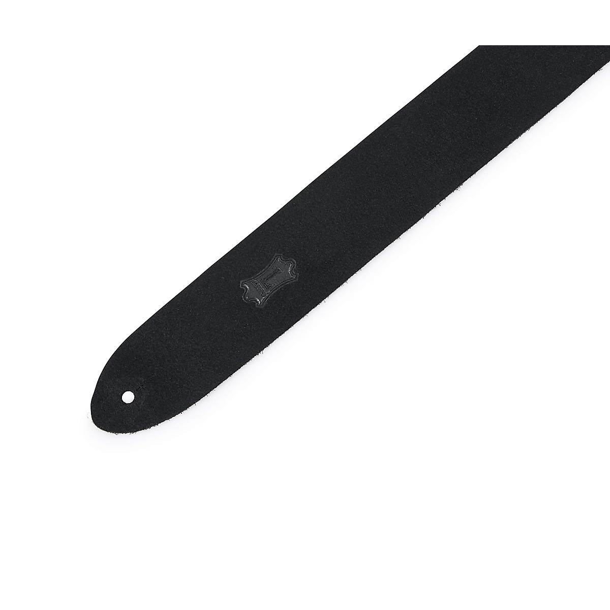 Levy's Leathers 2" Suede Leather Guitar strap; Black (M12OH-V2-BLK)