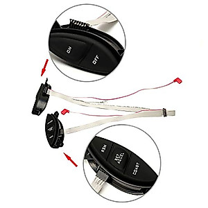 Steering Wheel Mounted Cruise Control Switch Button Kit Replacement Fit for Ford 1998-2003 Ranger 2001-2005 Explorer Sport Trac F150 Mercury Mountaineer Mazda B3000 F87Z9C888BB (Black)