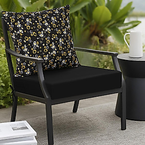 idee-home Outdoor Cushions for Patio Furniture, Outdoor Seat Cushions 24 x 24 with Fade Resistant Waterproof Removable Cover, Deep Seat Replacement Couch Sofa Chair Cushions for Yard Garden