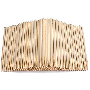 Yesland 1000 Pack Candy Apple Sticks - 5.5 Inch 5mm Sturdy Bamboo Sticks for Caramel - Wooden Skewer Sticks for BBQ, Corn Dog, Corn Cob, Cookie, Lollipop & Kabob