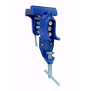 Rolin Vise Wood Working Clamp 3 Inch Light Duty Tools Small Home Vise Table Vise Blue