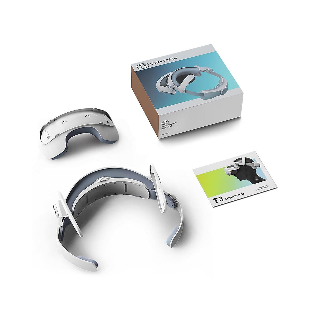 for Meta Quest 3/3S Head Strap - Comfort Vr Accessories with Adjustable Elite Headstrap Design for Meta/Oculus Quest 3/3S Support Face Protective Pad Cover Replacement Headset Accessory (T3)