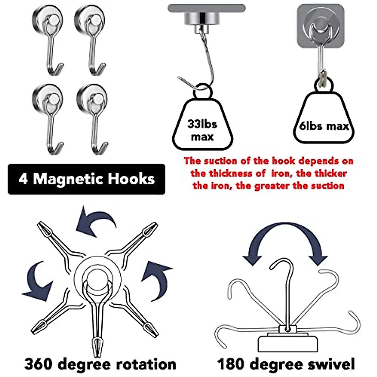 Cruise Essentials Over The Door Shoe Organizer Magnetic Hooks for Royal Caribbean/Carnival/Princess/NCL/Celebrity/MSC/Norwegian Ship Cabin,Small Hanging Decoration Magnets,Travel Accessories Must Have